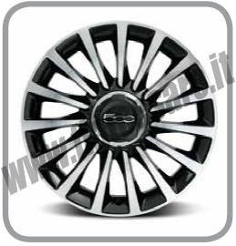 KIT CERCHI IN LEGA DA 17" NERO DIAMANTATO